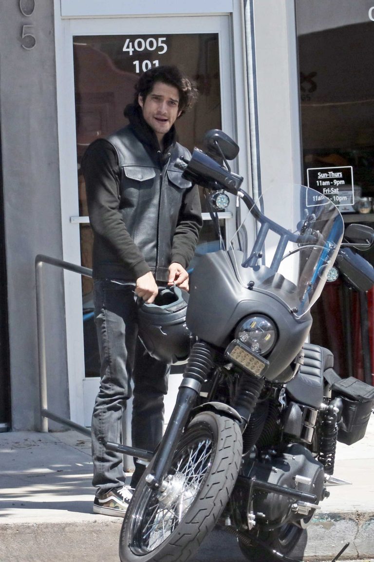 Tyler Posey Was Spotted out in His Motorcycle in Los Angeles – Celeb Donut