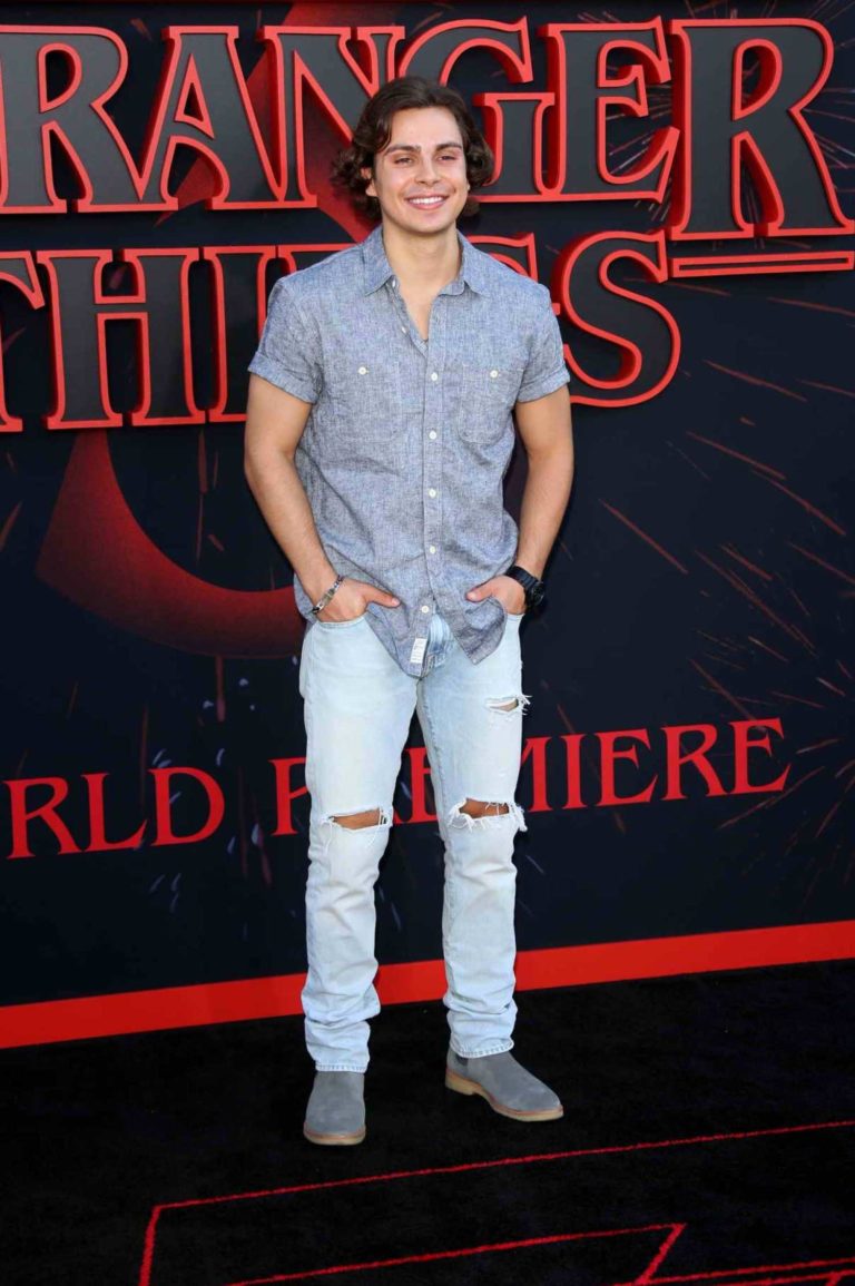 Jake T. Austin Attends the Stranger Things Season 3 Premiere in Santa ...