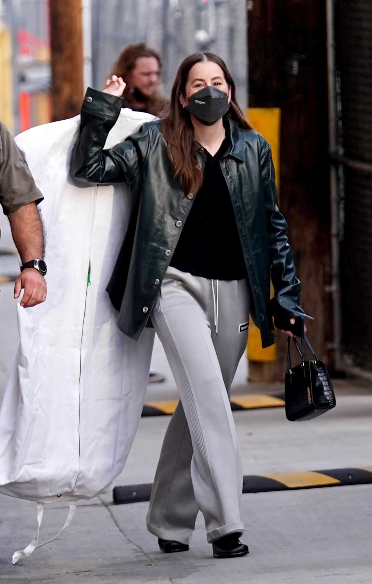 Alana Haim in a Black Leather Jacket Was Seen Out in Los Angeles ...