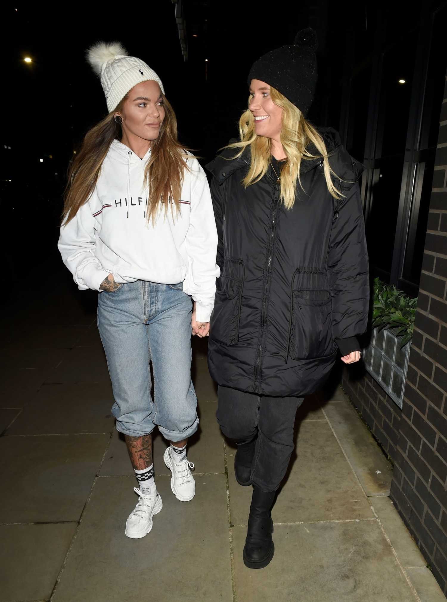 Charlotte Taundry in a Black Outfit Leaves Dakota Grill with Sarah ...