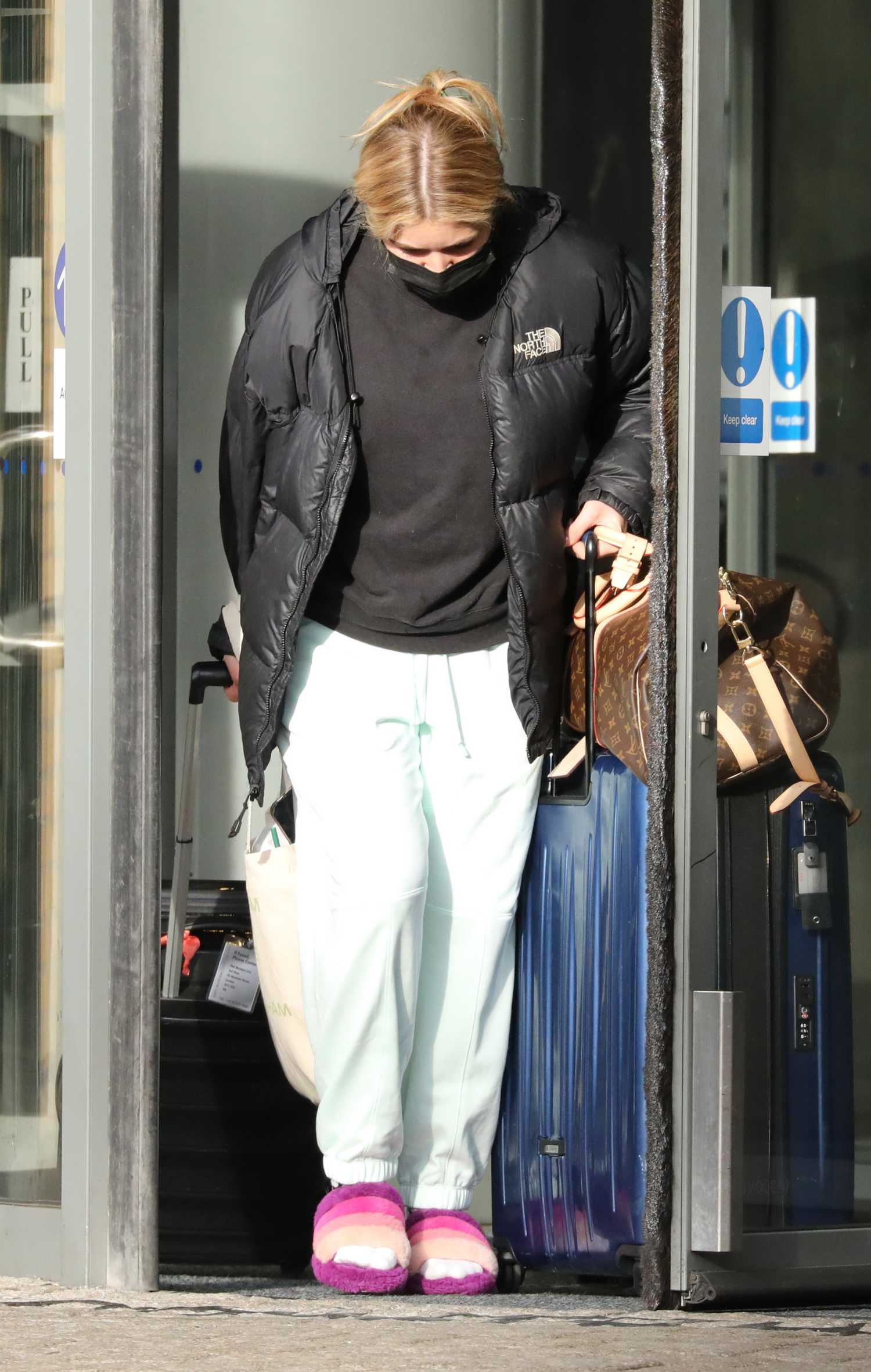 Tilly Ramsay in a Black Puffer Jacket Leaves Her Hotel in Newcastle ...