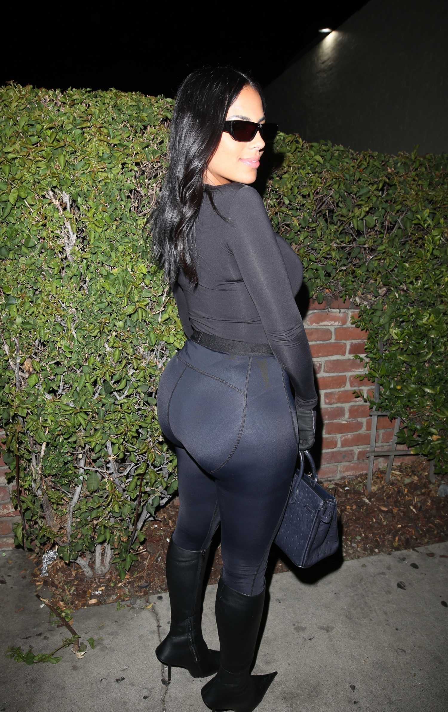 Chaney Jones in a Black Outfit Arrives at Delilah’s in West Hollywood ...