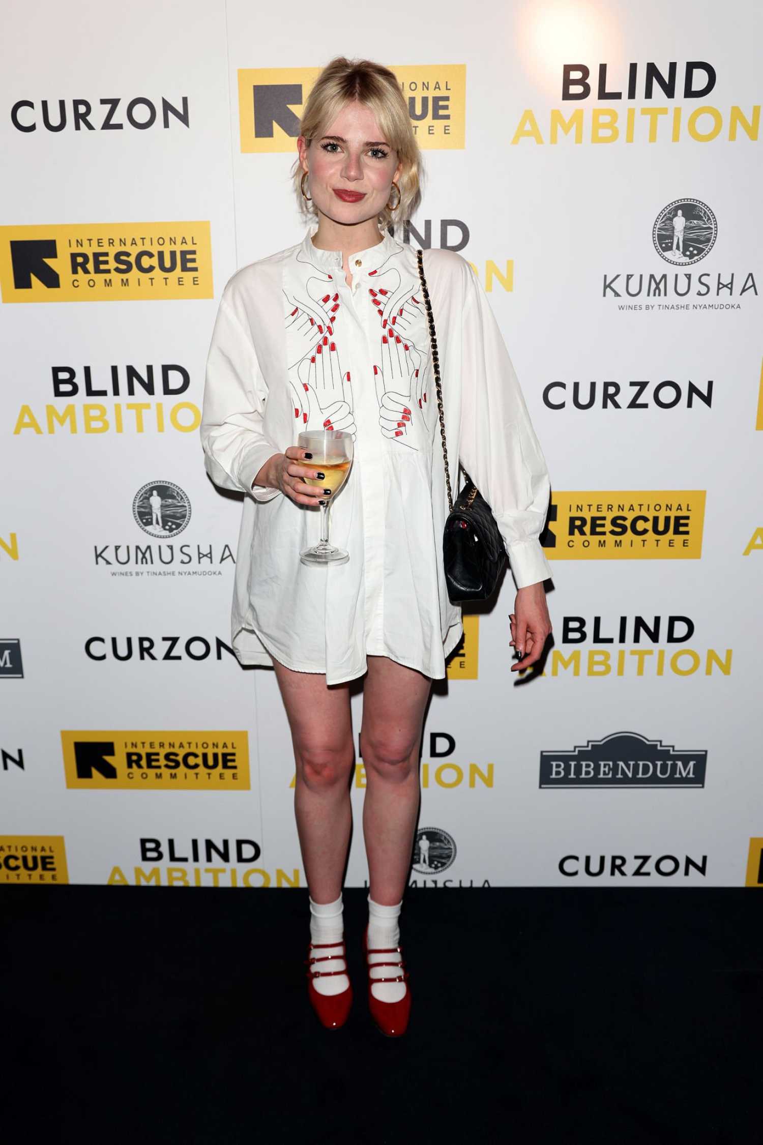 Lucy Boynton Attends the Blind Ambition Premiere at The Curzon Mayfair ...