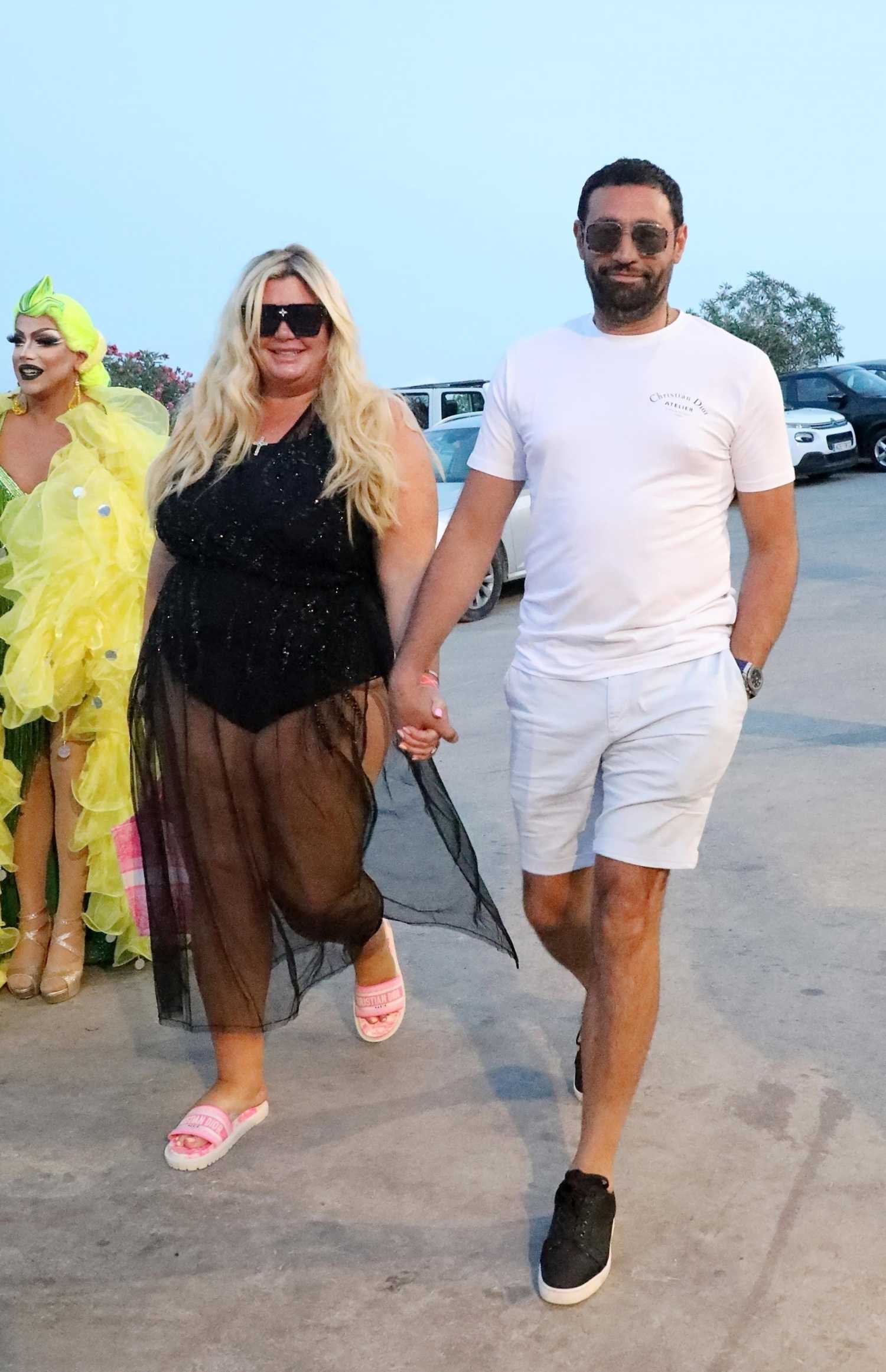 Gemma Collins in a Black See-Through Dress Was Seen Out with Her ...