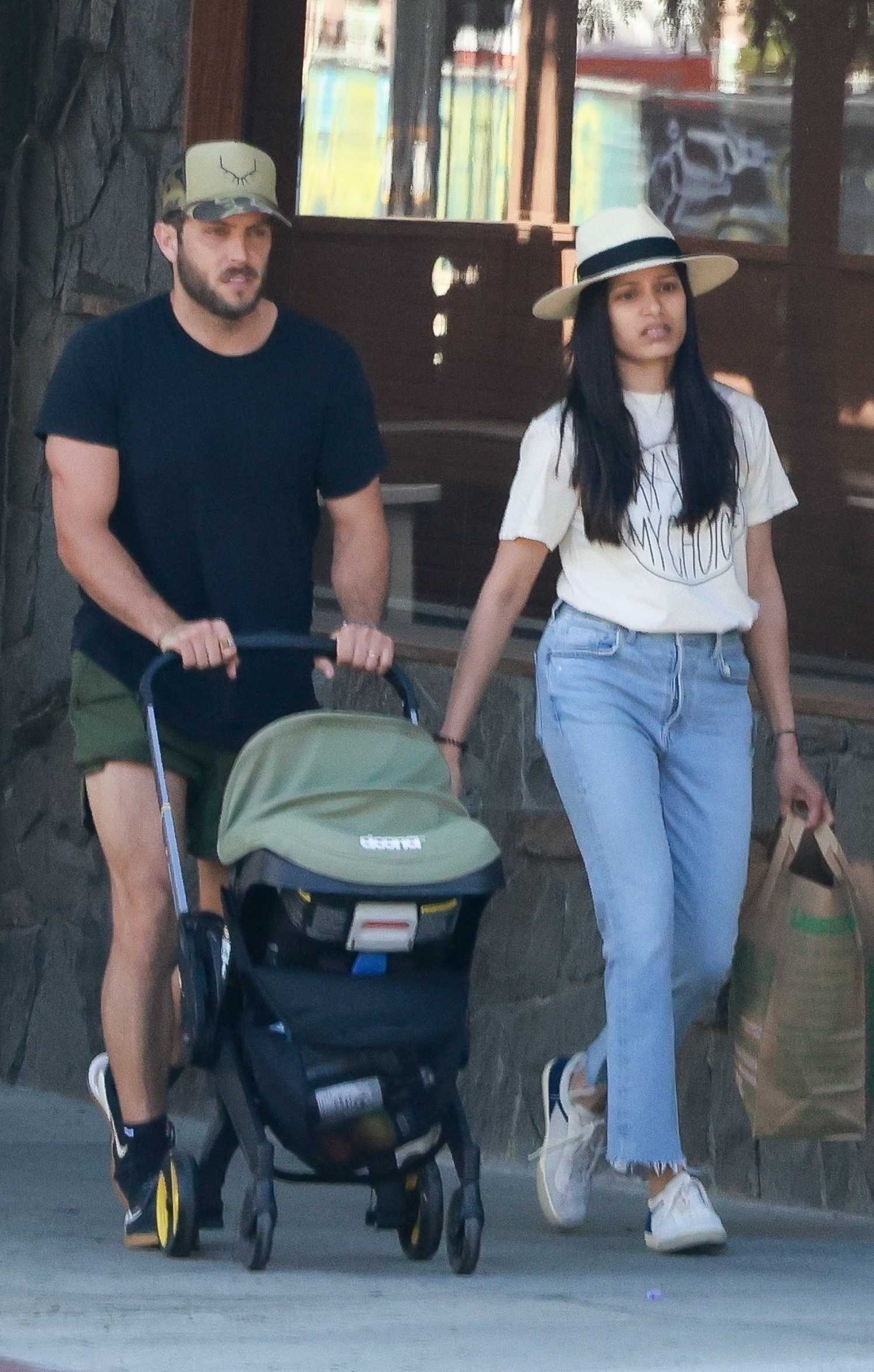 Freida Pinto in a Blue Jeans Was Seen Out with Her Husband Cory Tran ...