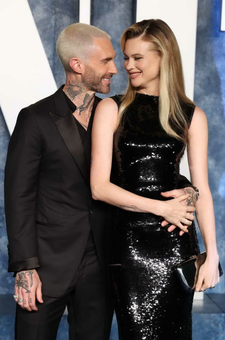 Behati Prinsloo Attends 2023 Vanity Fair Oscar Party in Beverly Hills ...