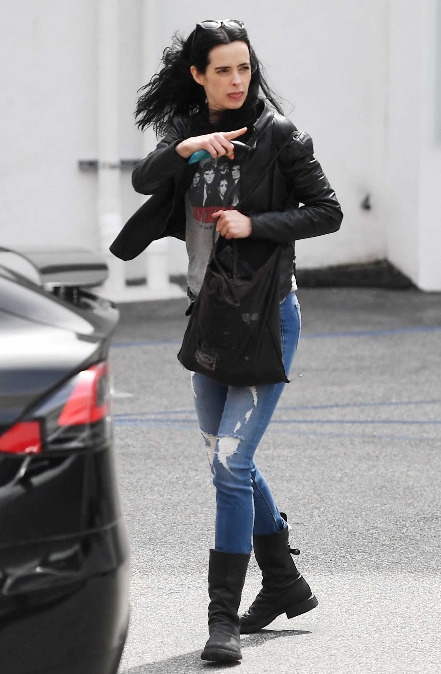 Krysten Ritter in a Black Jacket Was Seen Out in Beverly Hills – Celeb ...