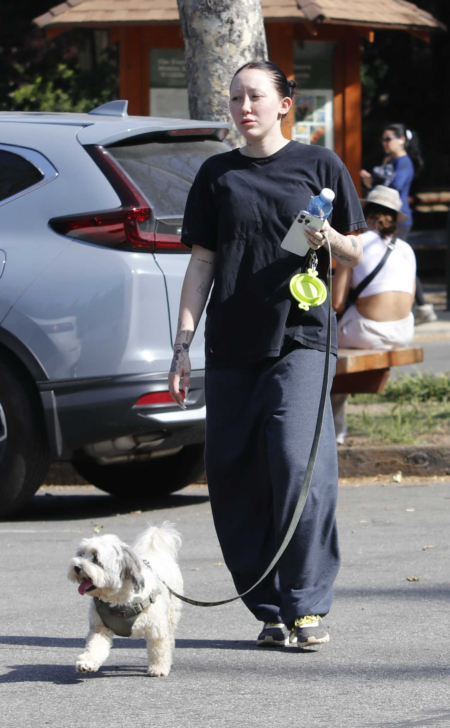Noah Cyrus in a Black Tee Walks Her Dog in Los Angeles – Celeb Donut