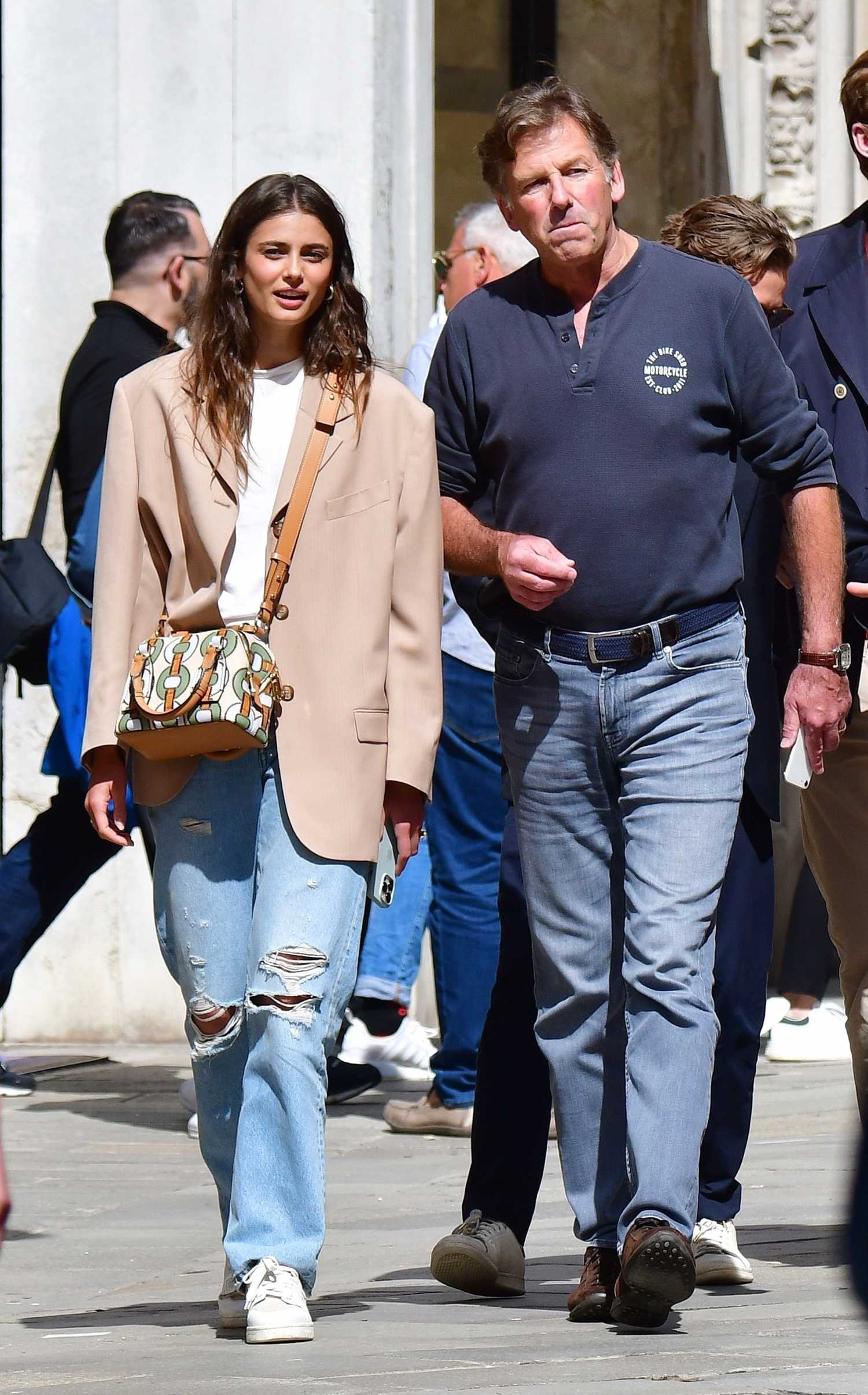 Taylor Hill in a Beige Blazer Was Seen Out with Her Boyfriend Daniel ...