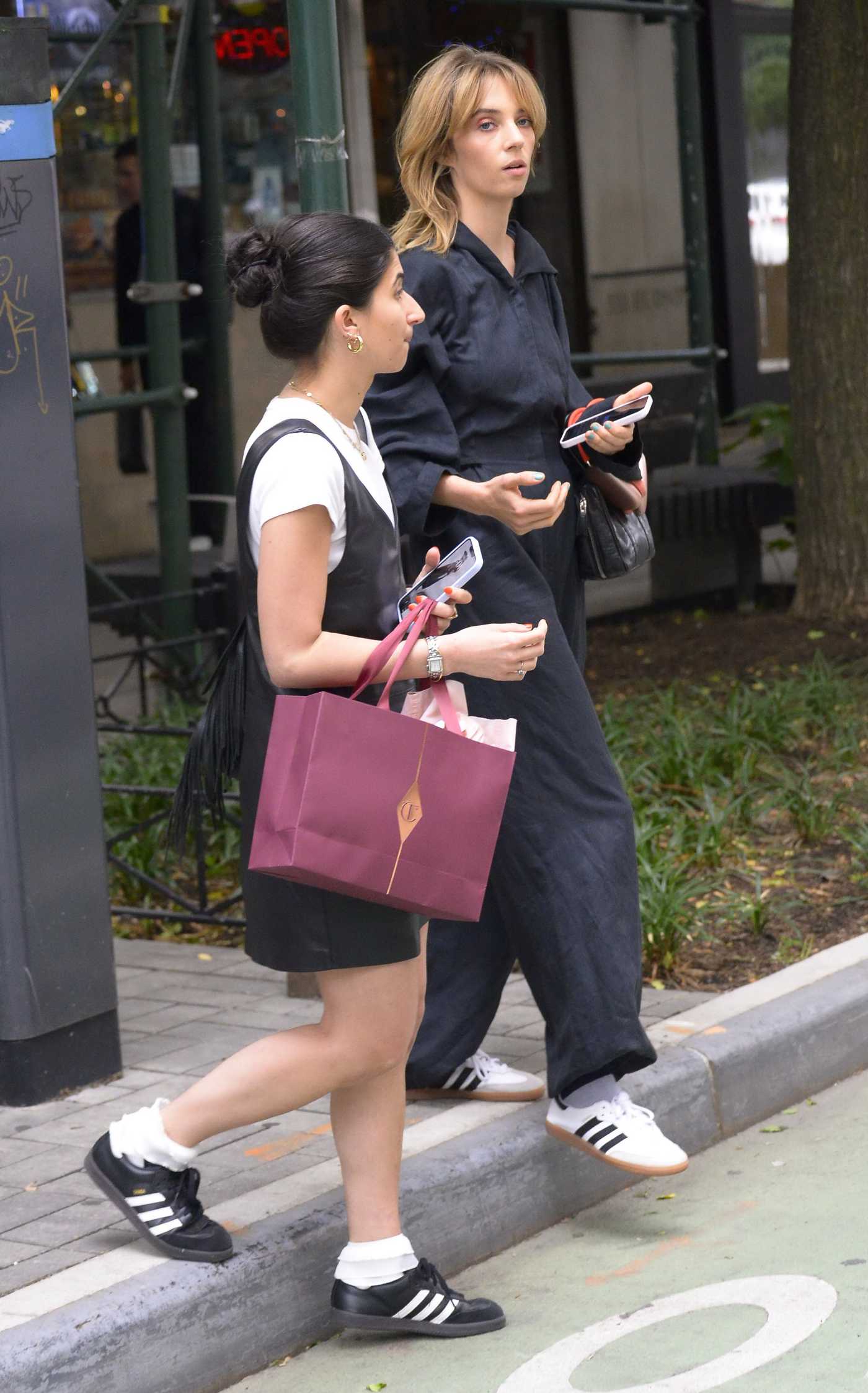 Maya Hawke in a White Adidas Sneakers Was Spotted Out with a Friend in ...