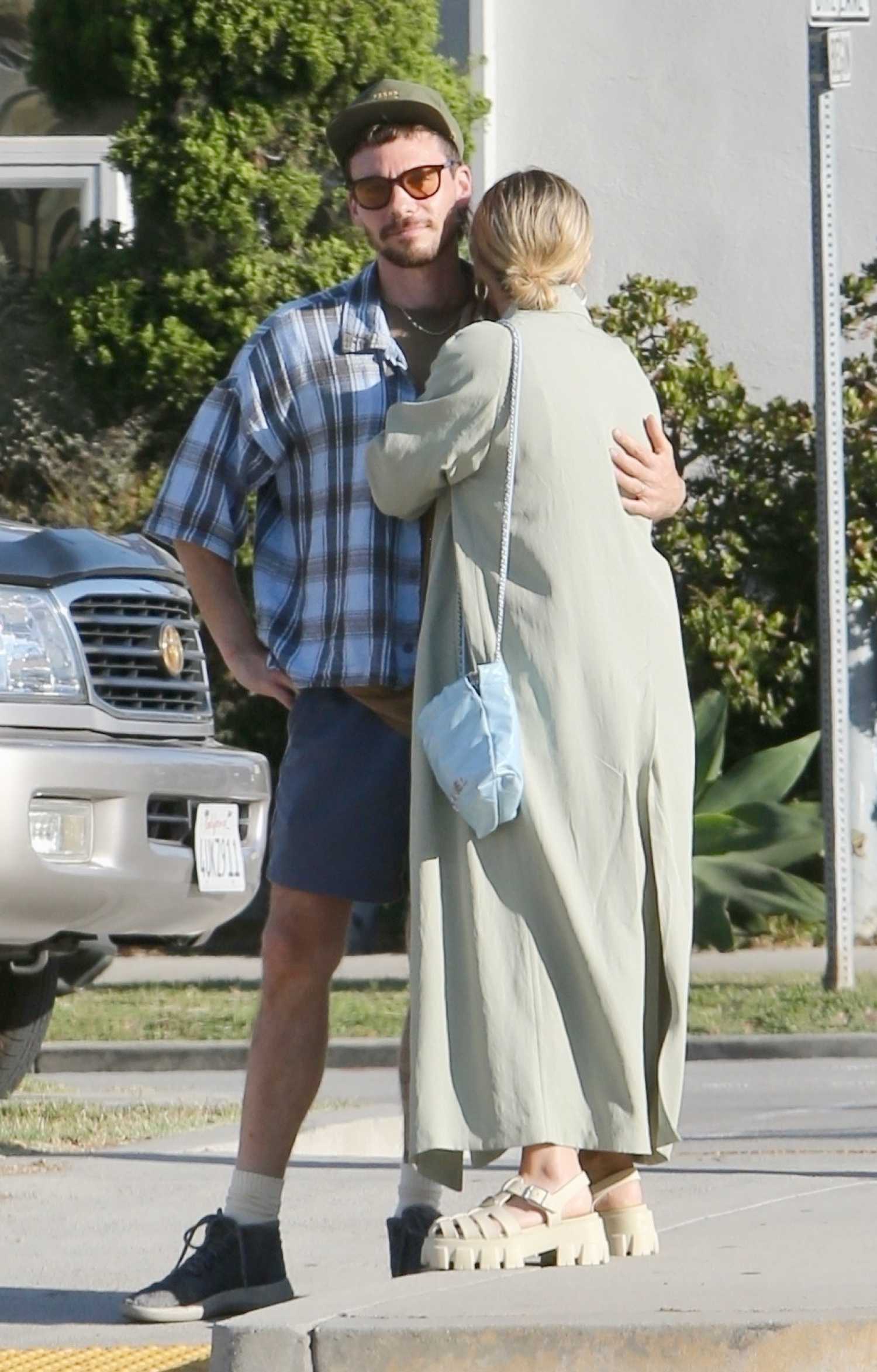 Hilary Duff in an Olive Trench Coat Was Seen Out with Her Husband ...