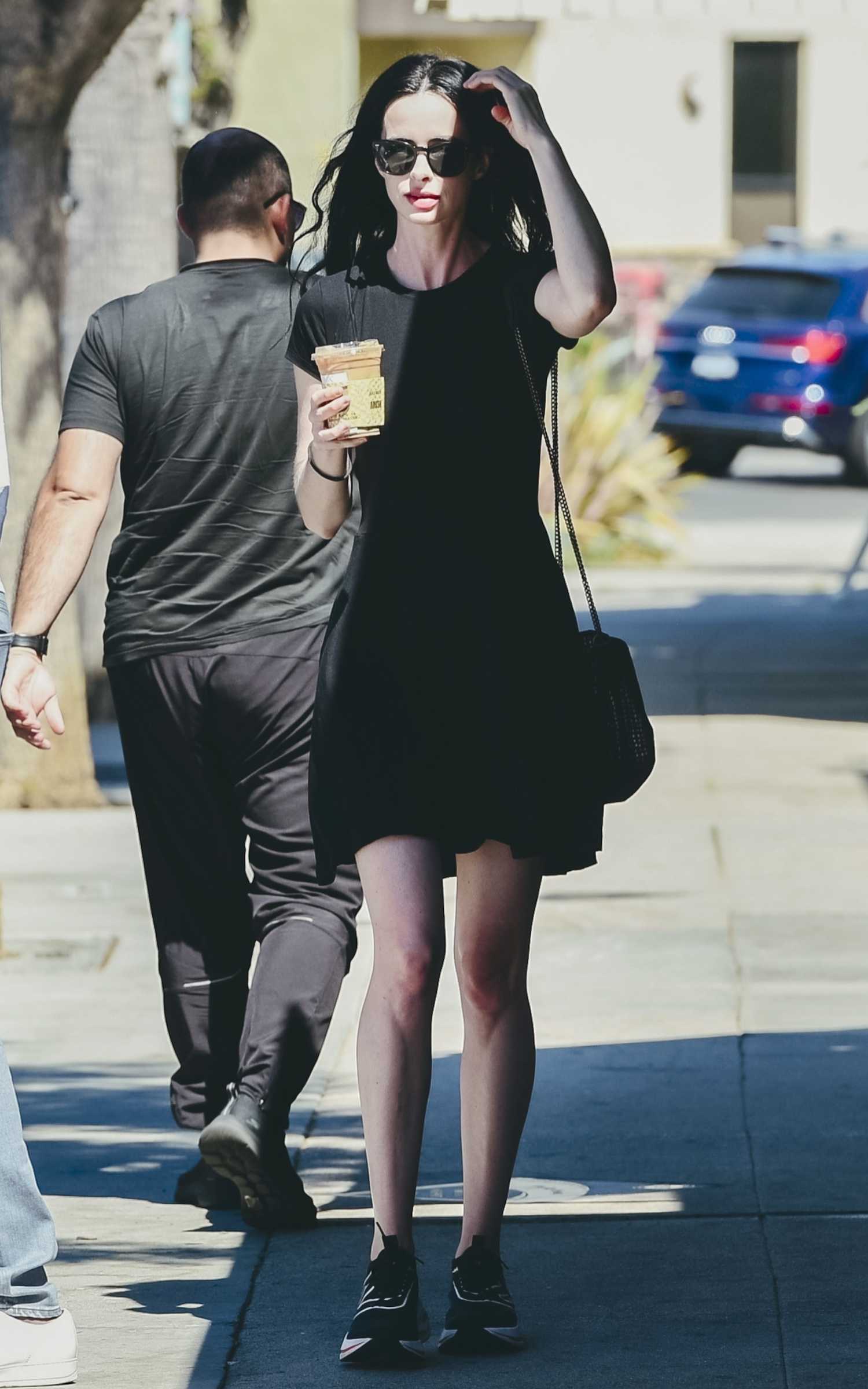Krysten Ritter in a Black Dress Was Seen Out with Mike Colter in Los ...