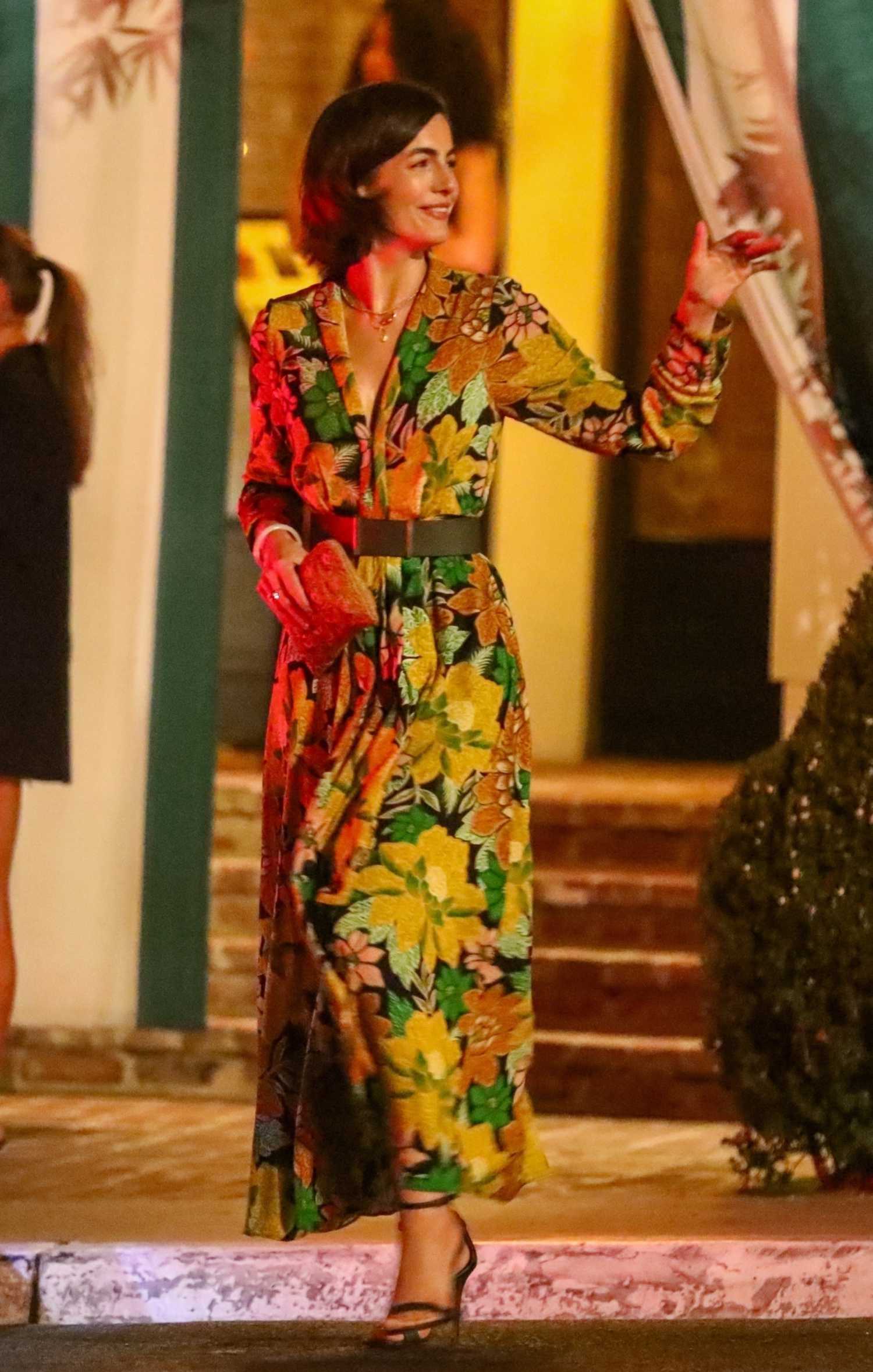 Camilla Belle in a Floral Dress Was Seen Coming Out of the San Vicente ...