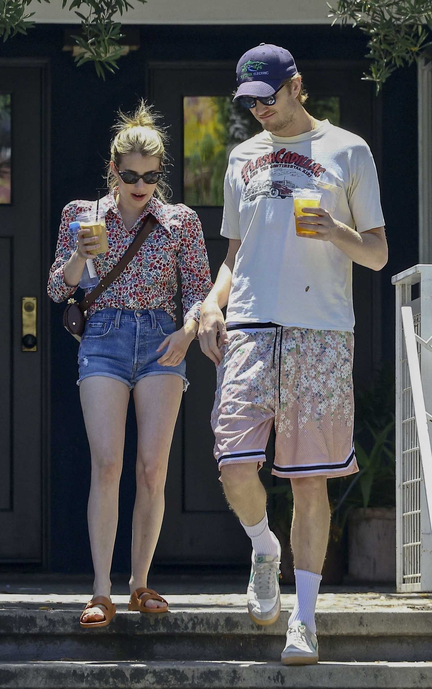 Emma Roberts in a Daisy Duke Shorts Was Seen Out with Cody John in Los ...