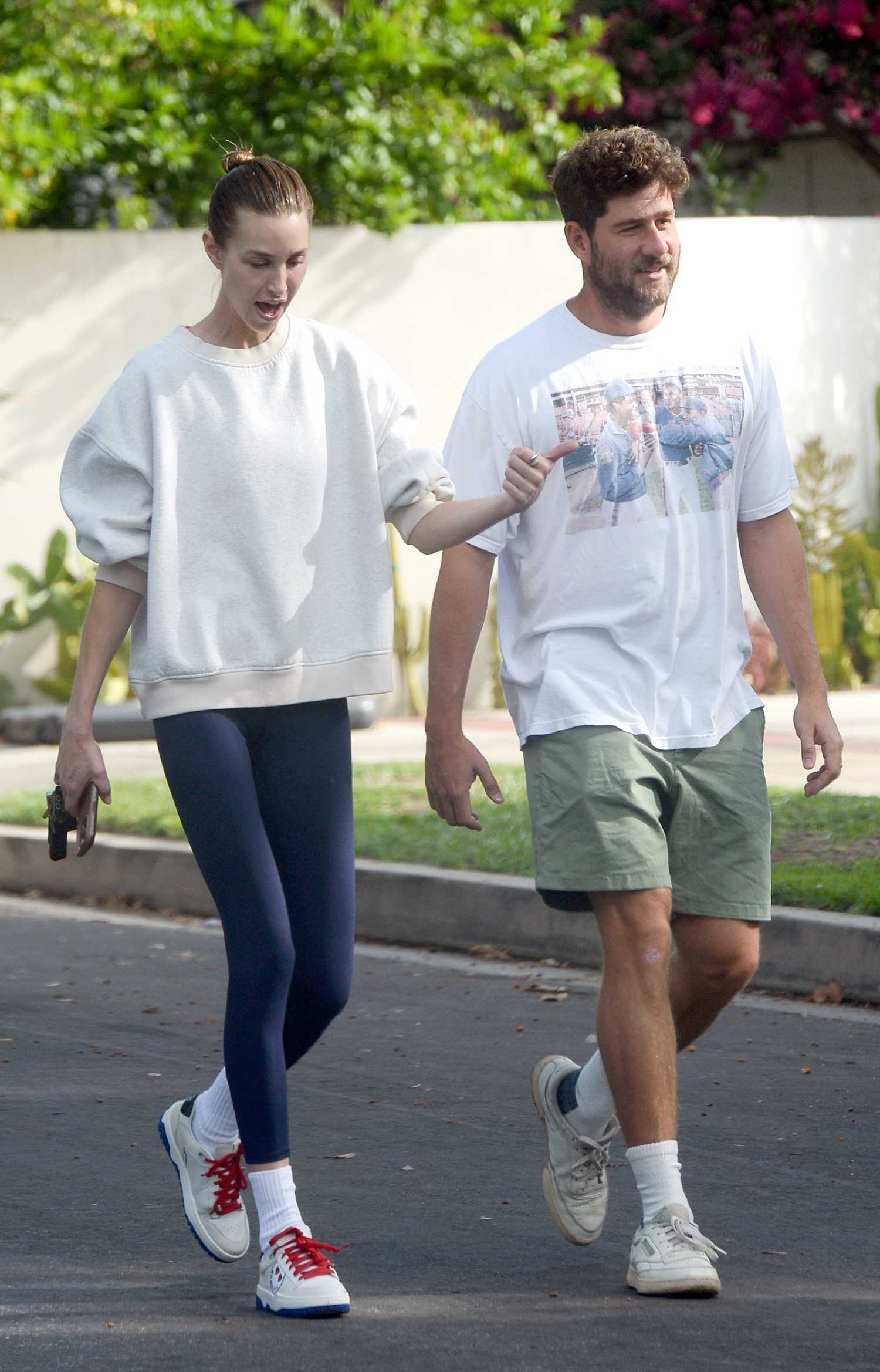 Whitney Port in a White Sweatshirt Was Spotted on a Stroll with Her ...